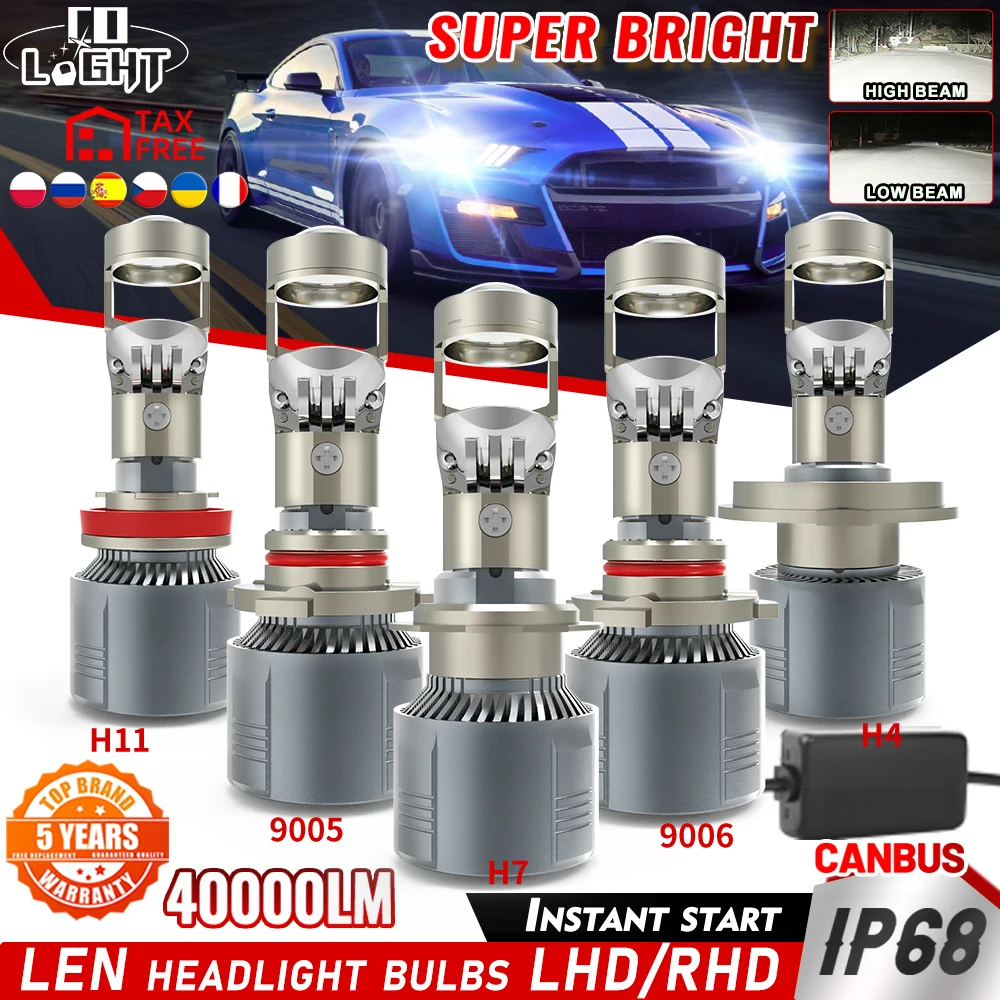 CO-LIGHT-H7-H11-H4-LED-Headlight-Mini-Lens-Projector-LHD-RHD-9005-9006 ...