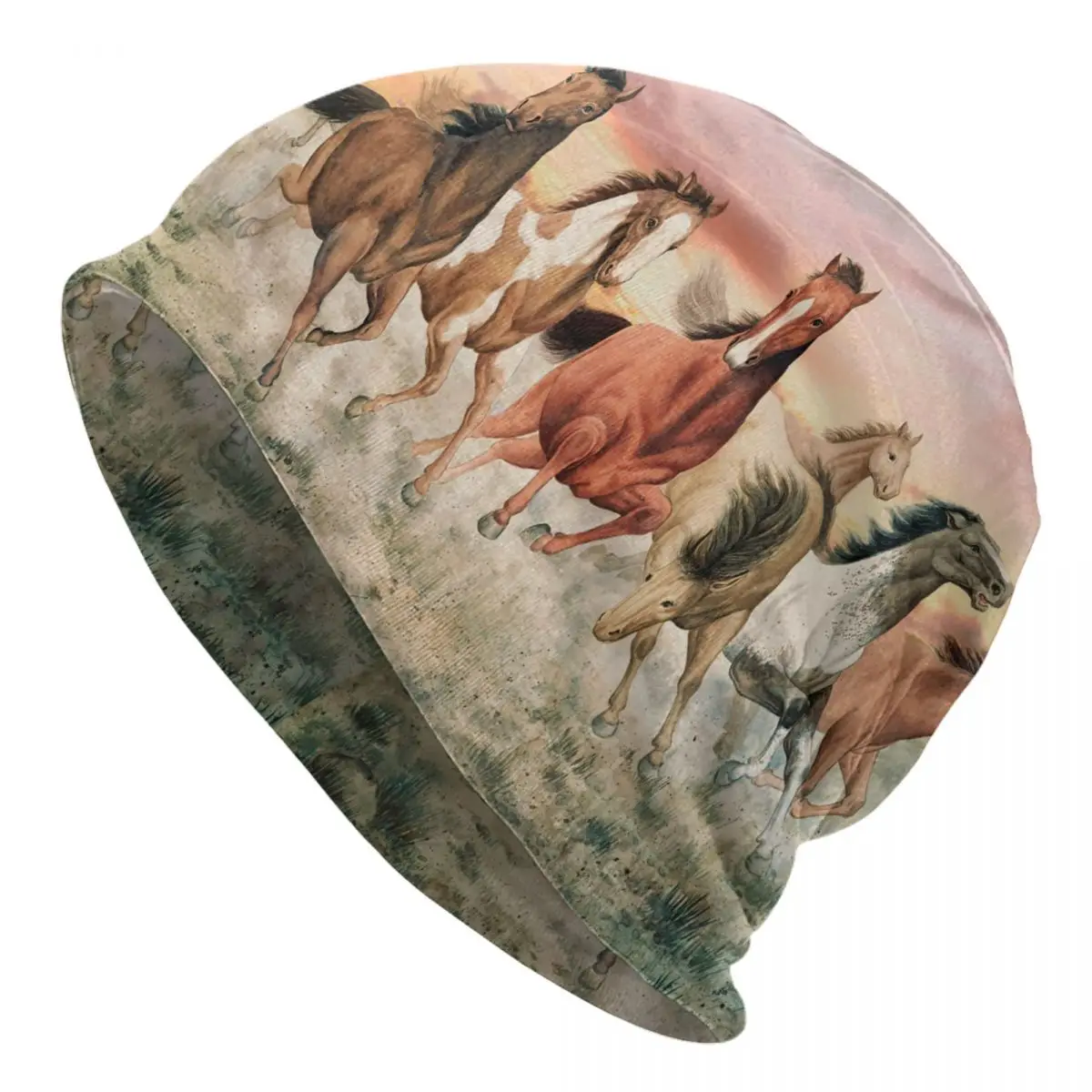 Hat-Galloping-Horses-Art-Culture-Running-Autumn-Spring-Caps-For-Men ...
