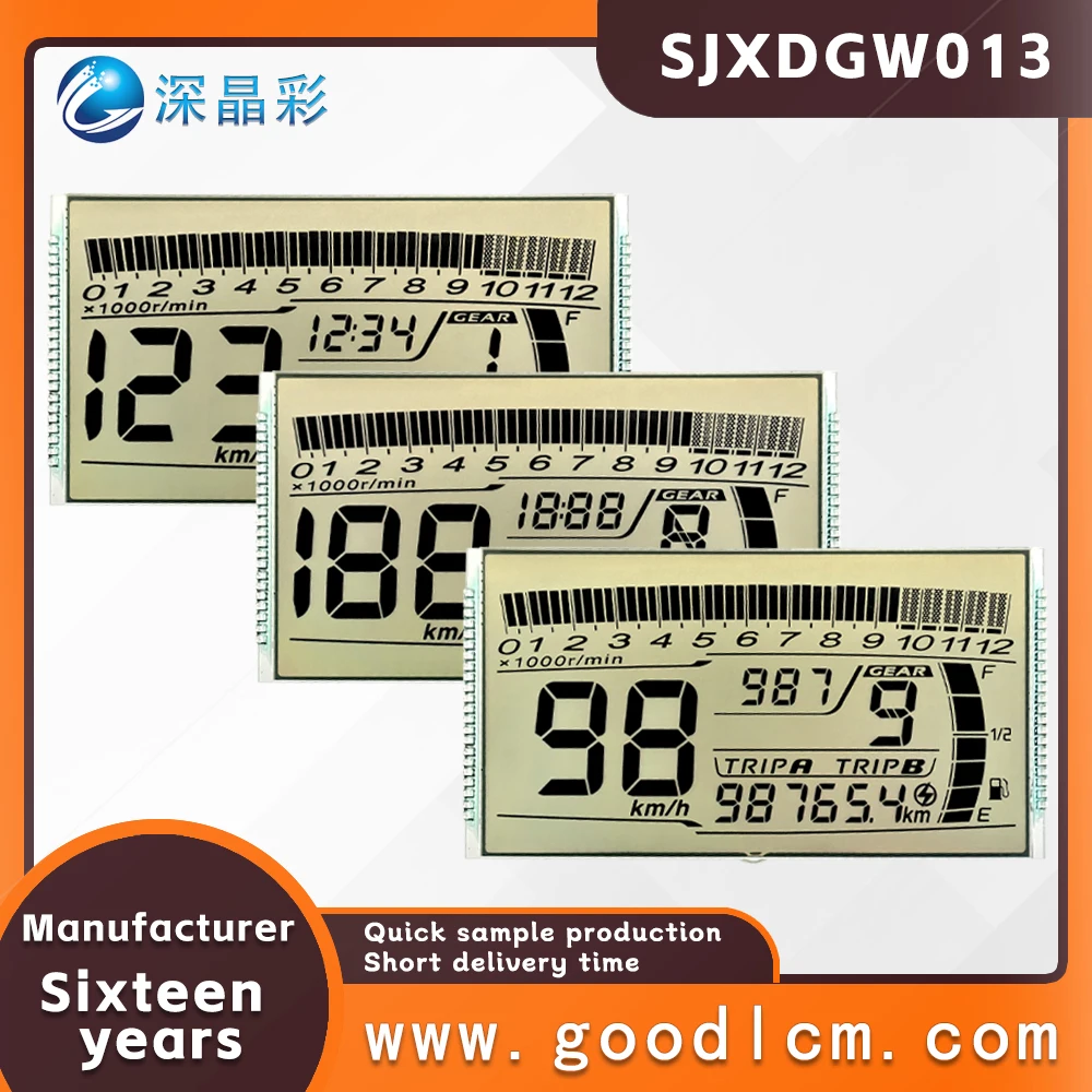 Customized-segment-code-dashboard-lcd-display-SJXDGW013-HTN-Positive-5-0V-vehicle-Anti-Glare ...