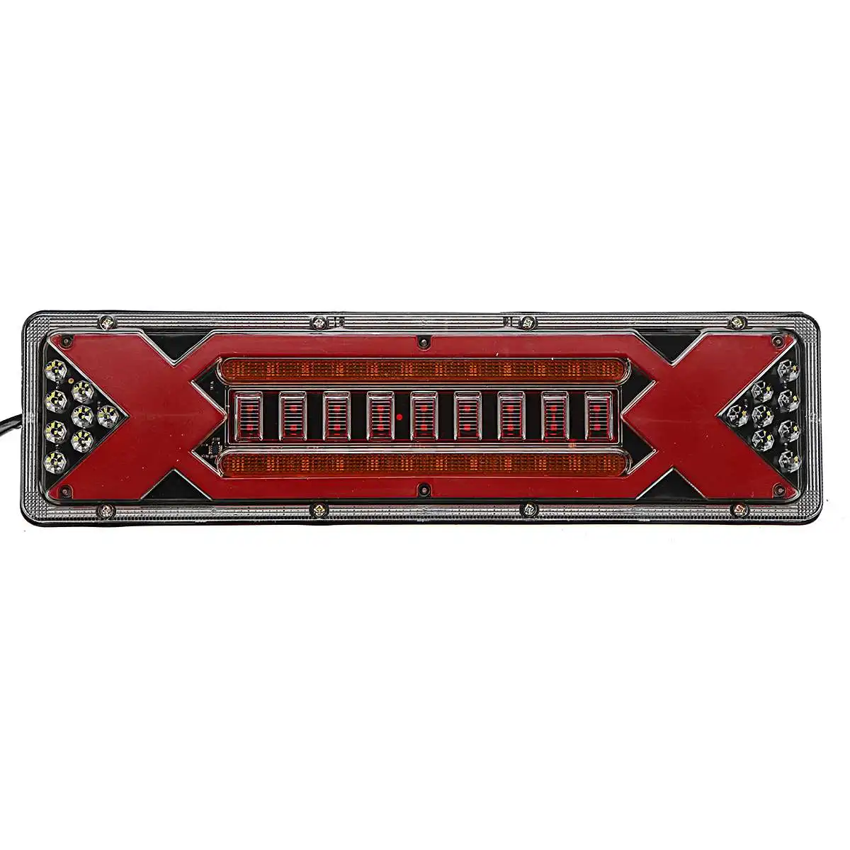 2pcs 24V LED Truck Brake Light Trailer Rear Tail Light Brake Stop Light ...