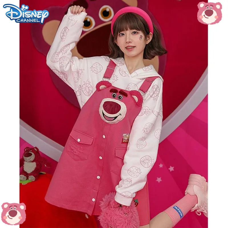 Cartoon-Lotso-Disney-Strap-Dress-Kawaii-Girl-Child-Cowboy-Loose-Summer ...