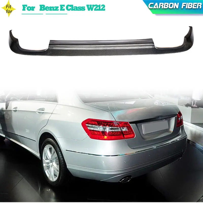 Carbon-Fiber-Rear-Bumper-Diffuser-Lip-for-Mercedes-Benz-E-Class-W212 ...