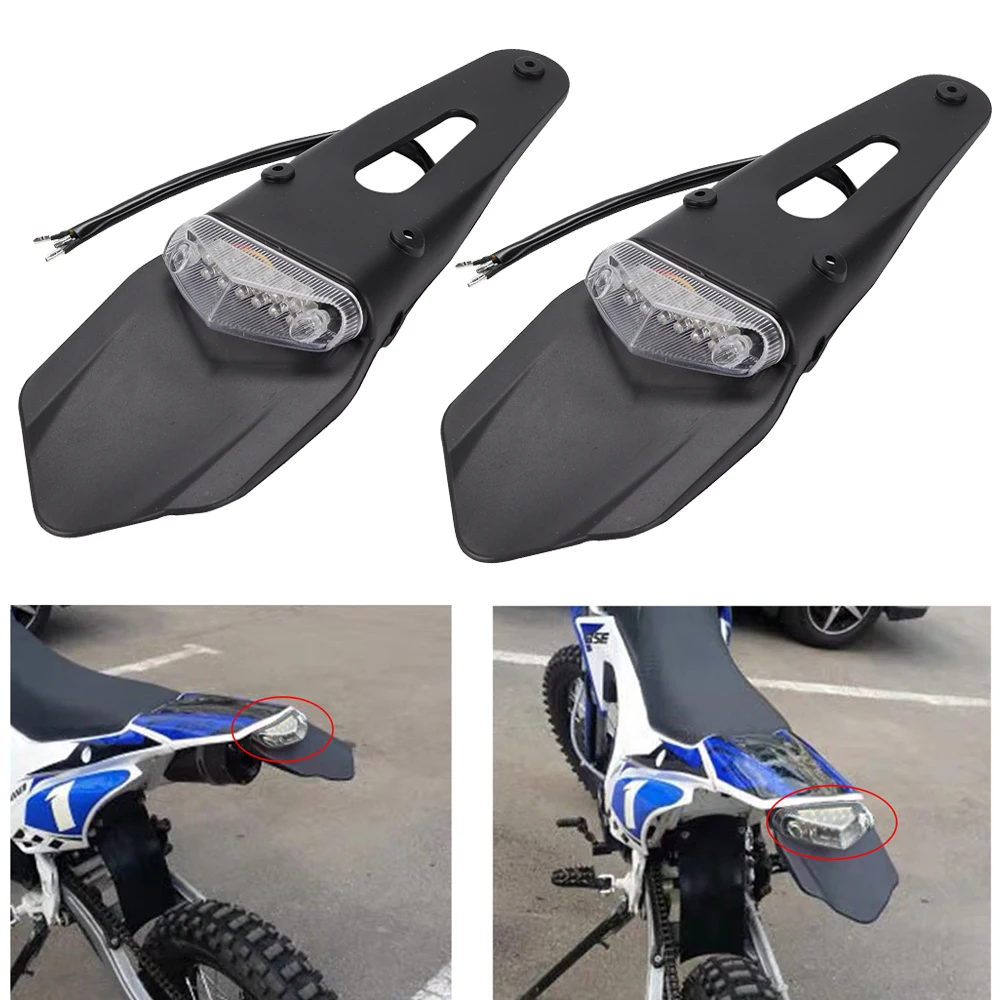 Universal-Polisport-Motorcycle-LED-Tail-Light-Rear-Fender-Stop-Enduro ...