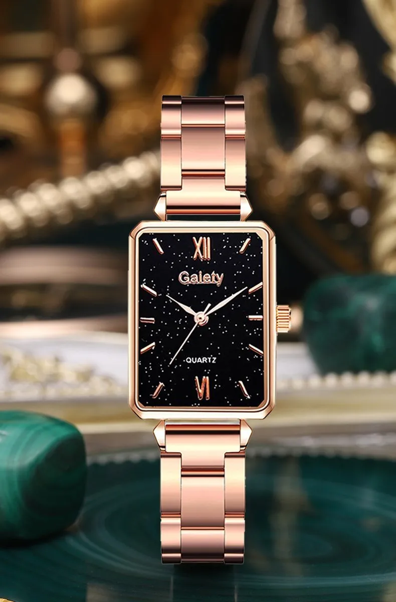 Gaiety Marque Montre Pour Femme Cadran Vert Carré Dames Quartz Montre ...