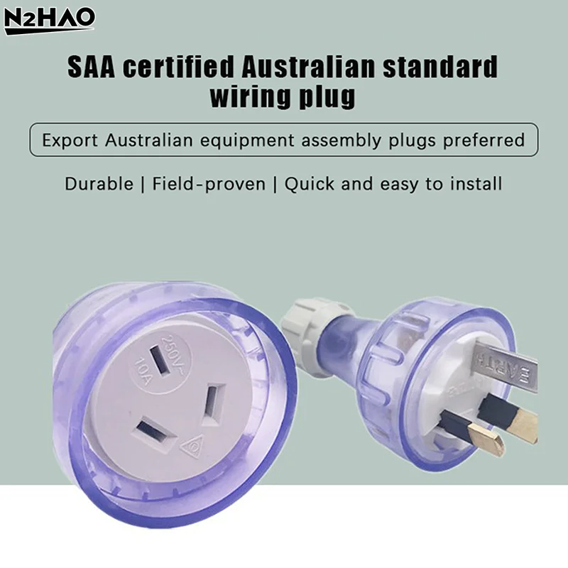 1/2PCS Plastic Rewirable Plug Socket Australian Female Socket 3 Prong ...