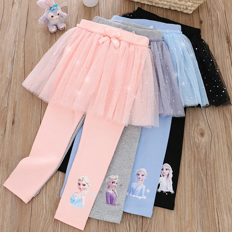 Leggings Girls Princess | Girls Leggings Cartoon Elsa | Princess ...