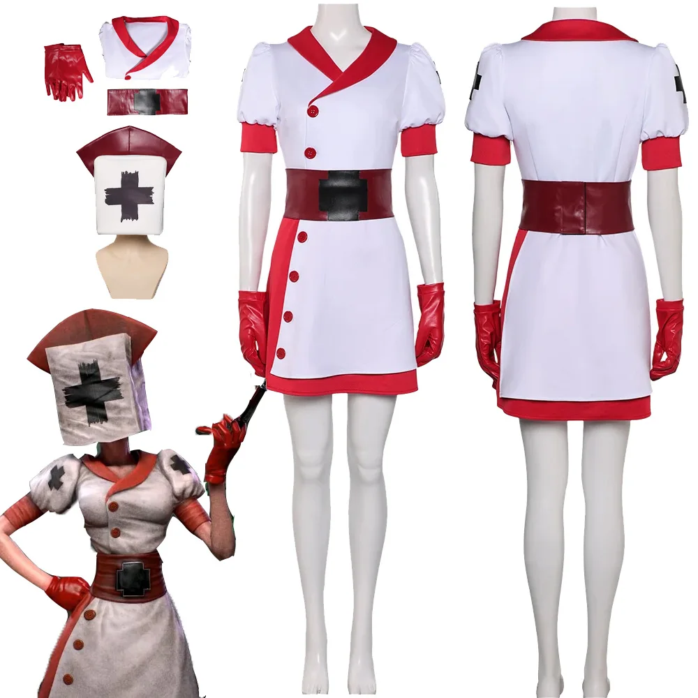 Reaper-Nurse-Cosplay-Game-Dark-Deception-Costume-Mask-Dress-Gloves-Belt ...