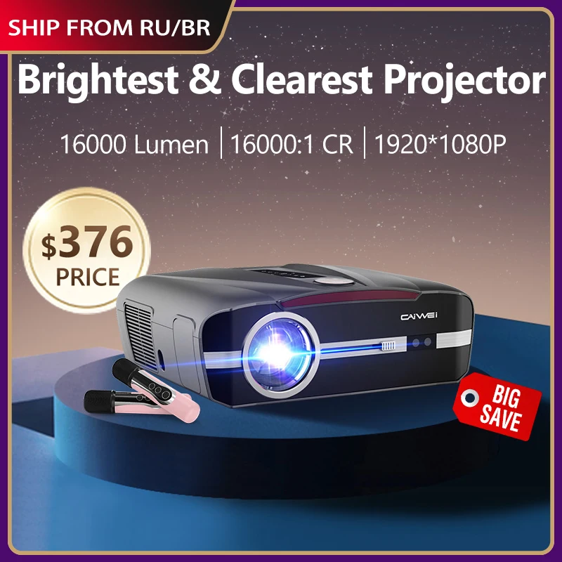 4K-UHD-Projector-5G-Wifi-16000-Lumens-Moive-Daylight-Projector-Karaoke ...