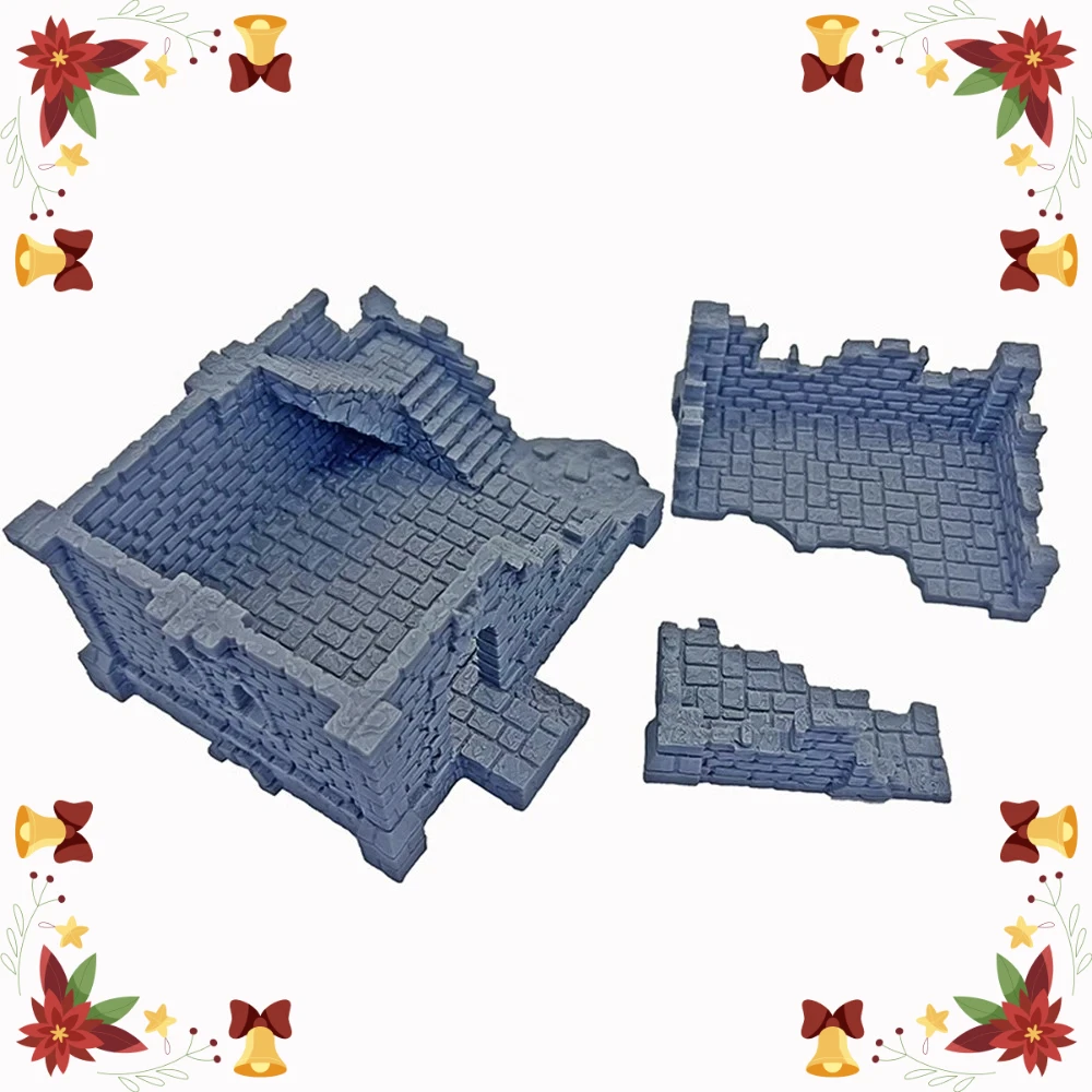 1 Set Huge Playable Ruined Building Fantasy Wargaming/RPG/DND ...