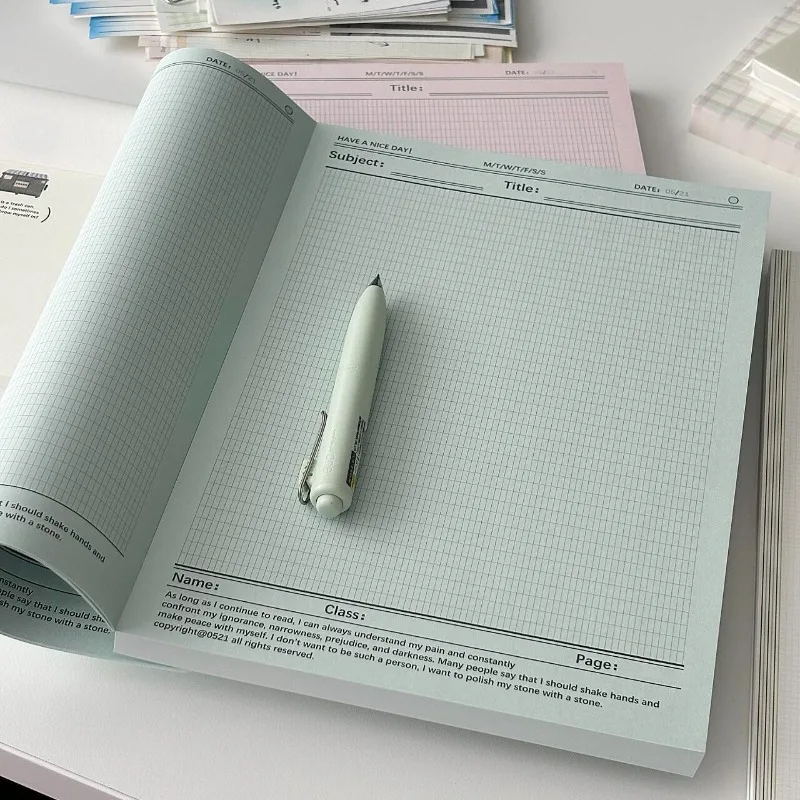Korean Ins Style Notebook Smooth Thickened B5 Double-sided Writing Book ...