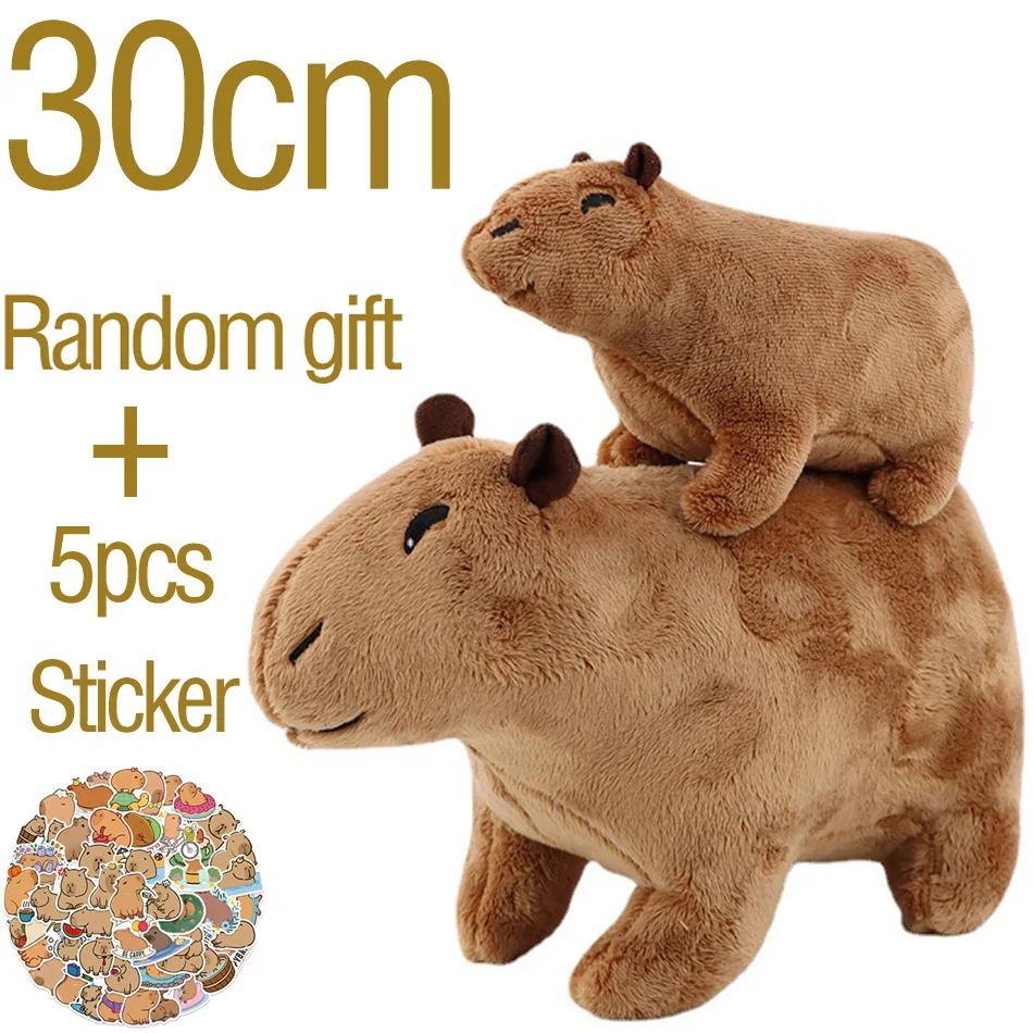 18-30cm Capybara Plush Simulation Capibara Anime Fluffty Toy Stuffed ...