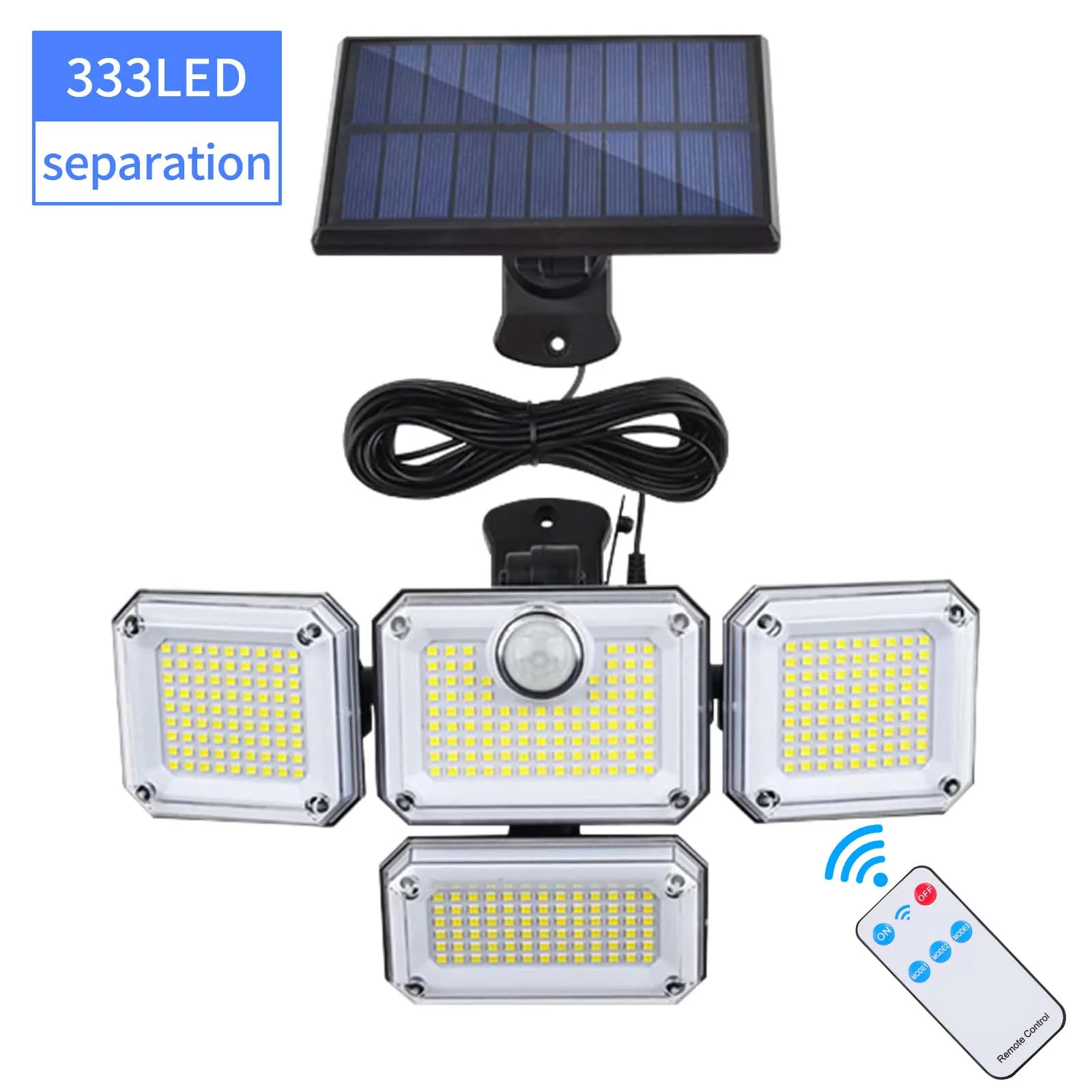 1-2-4Pcs-Solar-Outdoor-Light-333-LED-Solar-Security-Flood-Lighting-with ...