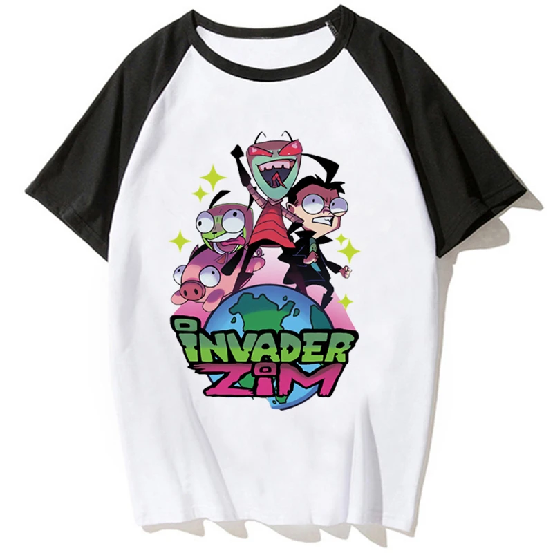 Invader-Zim-top-women-funny-summer-comic-t-shirt-girl-funny-harajuku ...