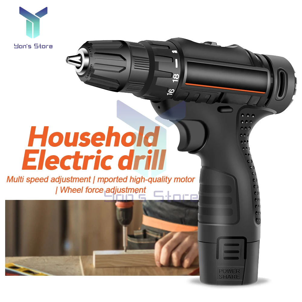 Electric Screwdriver Battery Rechargeable Cordless Screwdriver Powerful ...