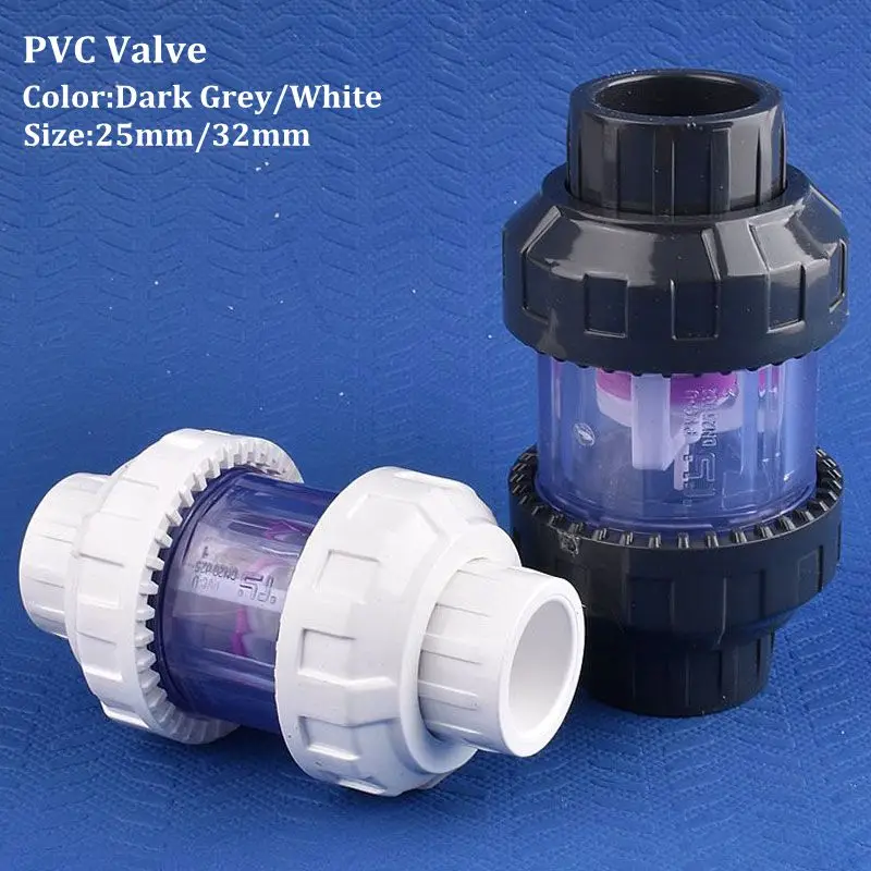 1Pc-I-D-25-32mm-UPVC-Lift-Check-Valve-Non-Return-Flap-Valve-One-Way ...