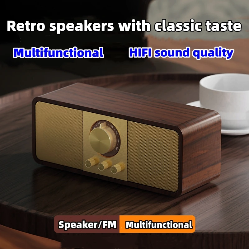 Wooden-Wireless-Bluetooth-Speakers-Retro-Classic-Soundbox-Super-Bass ...