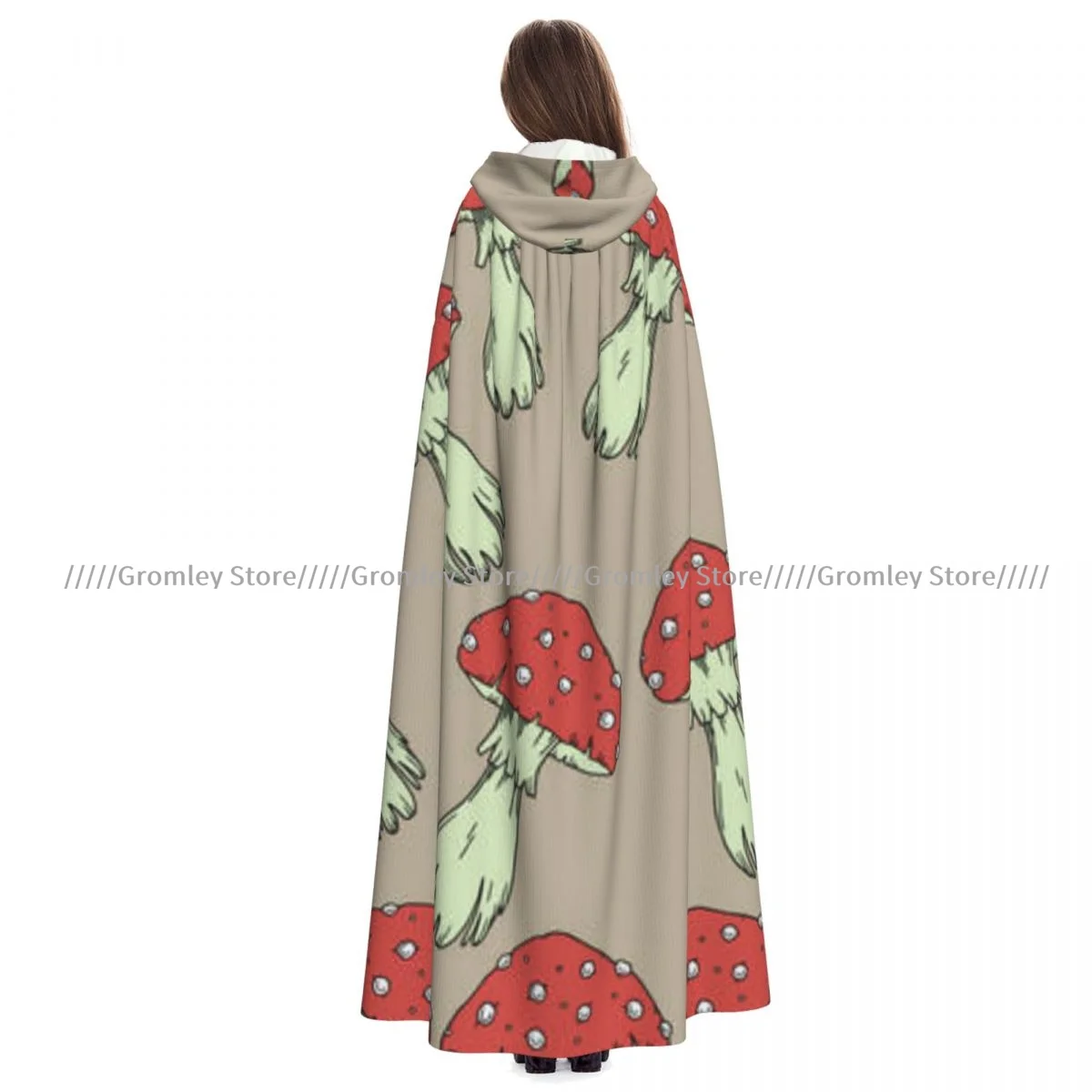 Witch-Long-Hooded-Robe-Fly-Agaric-Mushrooms-Pattern-Halloween-Cloak ...