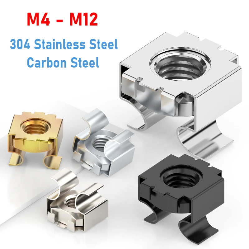 M4-M12 304 Stainless Steel/Carbon Steel Quartet Floating Nuts Cassette ...