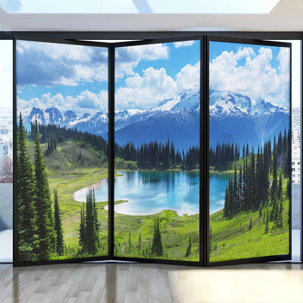Privacy-Windows-Film-Lake-View-Pattern-Glass-Door-Decorative-Film ...