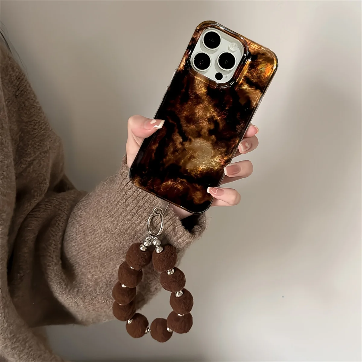 Luxury Amber Leopard Pattern Case For iPhone 16 15 14 13 12 Pro Max 11 ...
