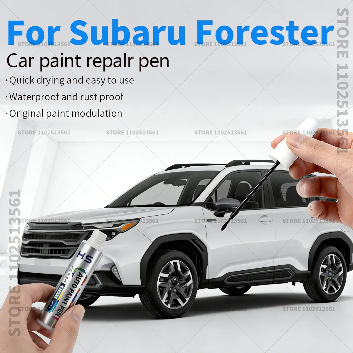 Car Paint Repair Pen Paint Scratch Repair Accessories Black White Red ...