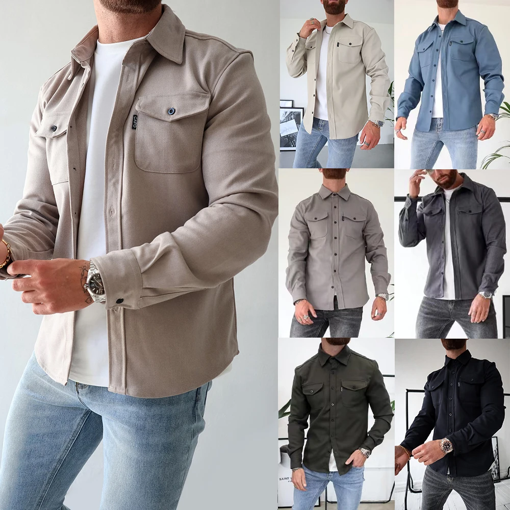 Casual-Long-Sleeved-Shirt-Jacket-Men-S-Autumn-And-Winter-New-American ...