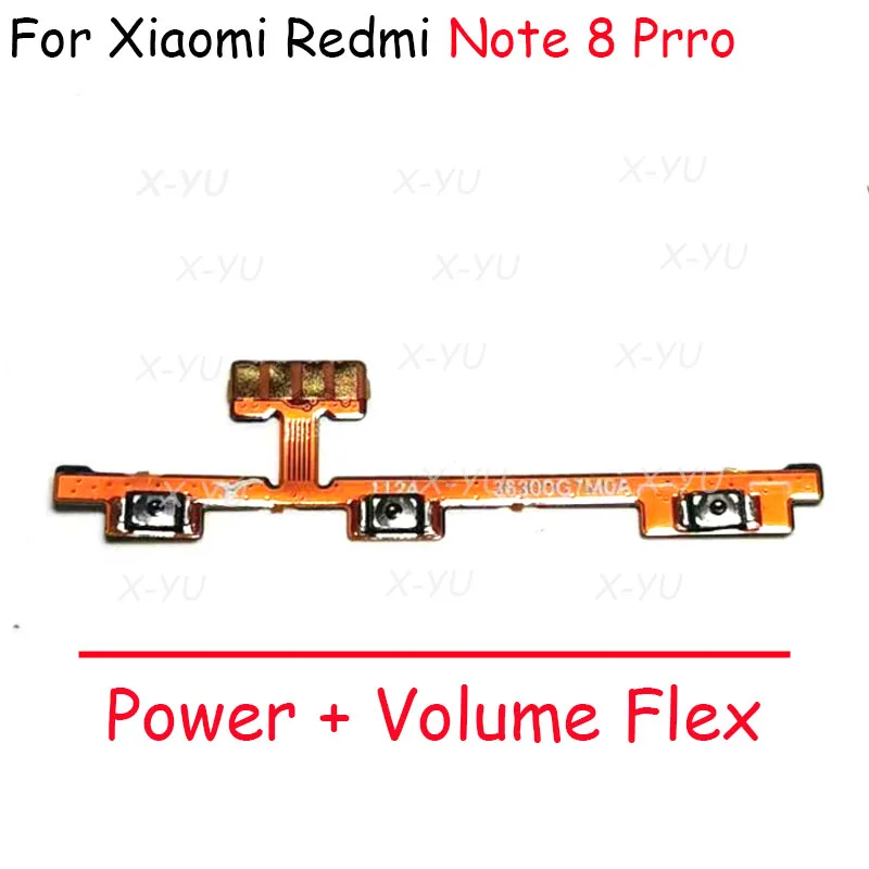 50PCS For Xiaomi Redmi Note 8 8T 9 9S 9T 10 10S Pro 4G 5G Power On Off Switch Volume Side Button ...