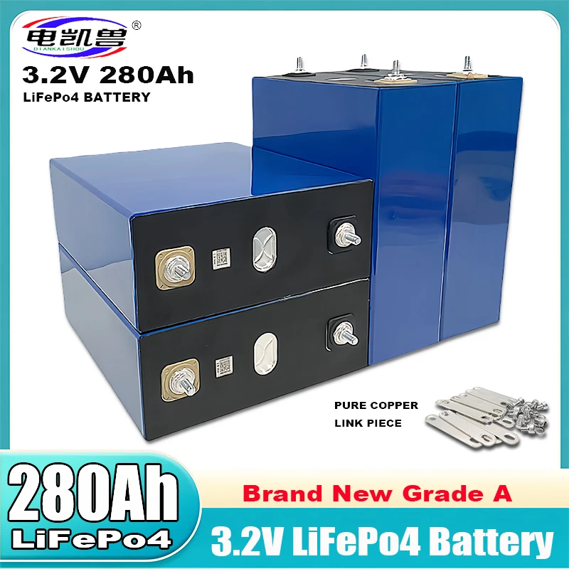 1-16PCS-3-2V-280Ah-lifepo4-battery-New-Grade-A-DIY-12V-280AH ...