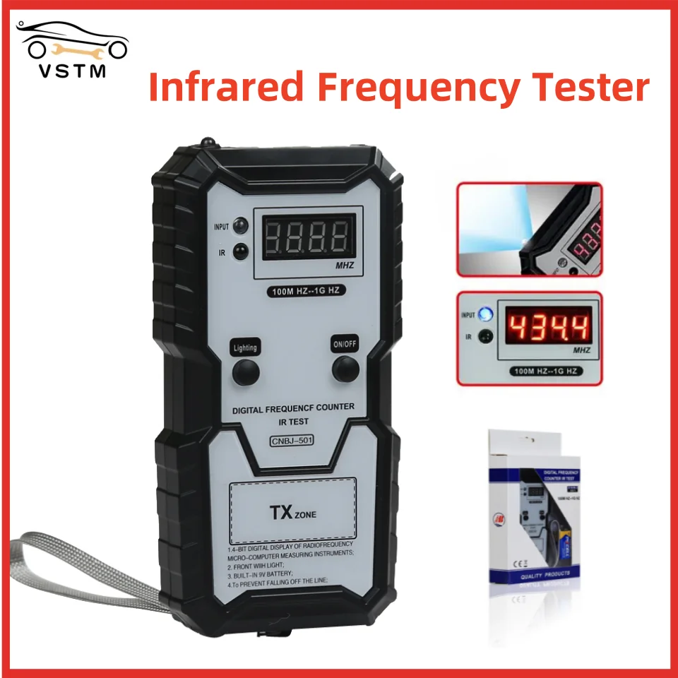 IR-Infrared-Frequency-Tester-Auto-Car-Key-Frequency-Tester-Wireless ...