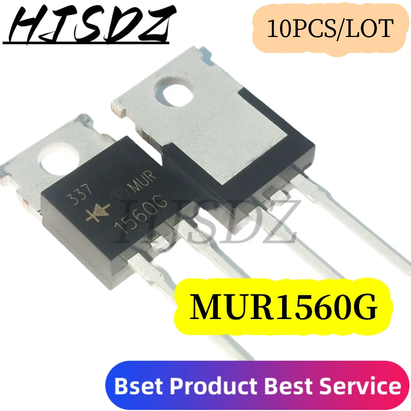 10-piezas-MUR1560G-TO-220-MUR1560-TO220-MUR1560CTG-diodo-de-recuperaci ...