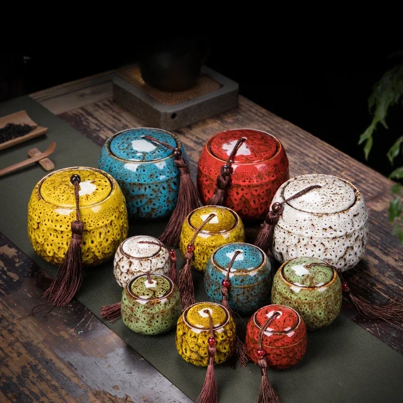 70ml Ceramic Canister Mini Cremation Urn Seal Pot Memorial Container ...