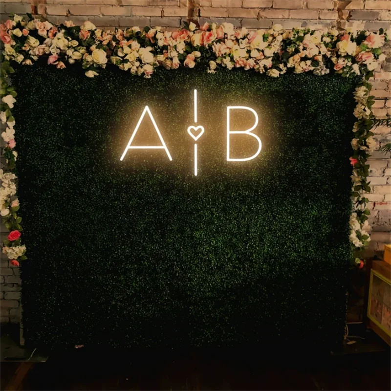 Custom-Wedding-Initials-Neon-Sign-Wedding-Engagement-Party-Decor-Neon ...