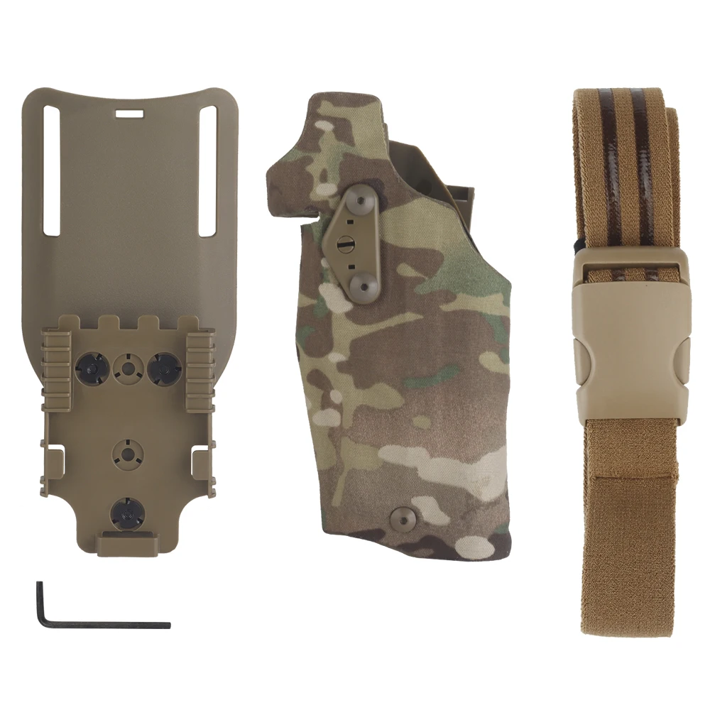 Tactical Pistol Holster Left Hand For Glock17 + X300U-A Flashlight ...