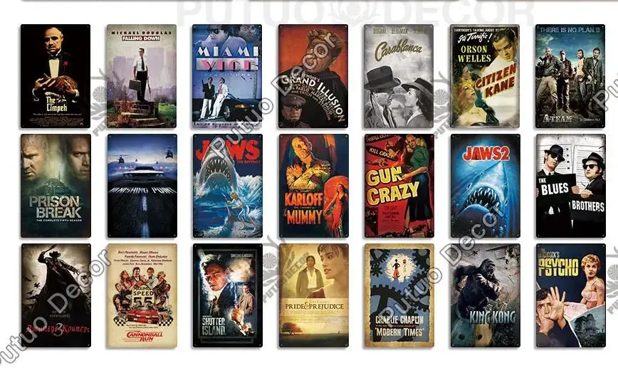 Putuo-Decor-Classic-Retro-Movie-Metal-Signs-Vintage-Tin-Signs-Plaque ...