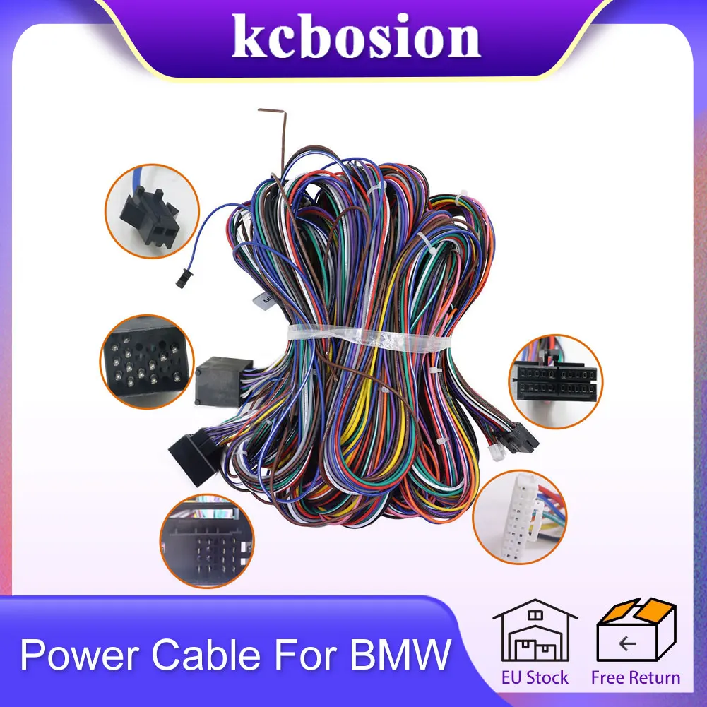1-Set-For-BMW-E46-ISO-Wiring-Harness-Car-Radio-Adaptor-Connector-Cable ...