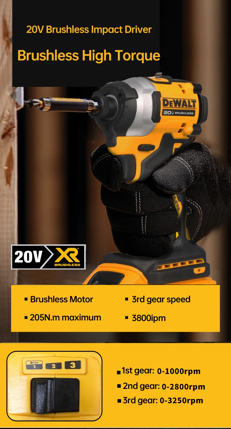 DEWALT DCD801 Ударная электродрель 20В | AliExpress