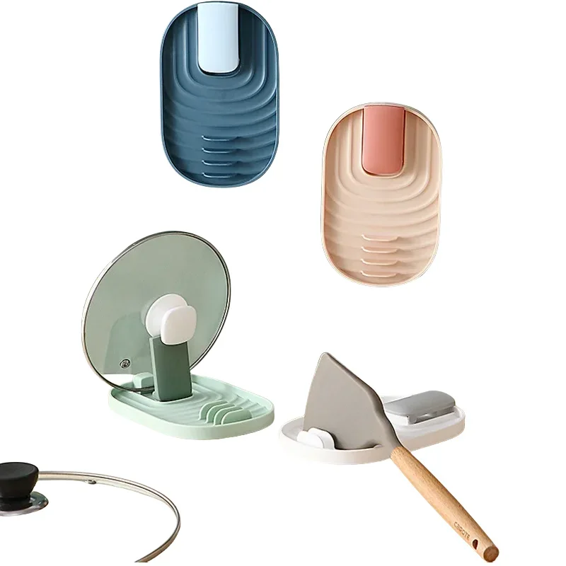 Kitchen-Multi-purpose-Pot-Lid-Storage-Rack-Household-Spoon-Spatula-Pad ...