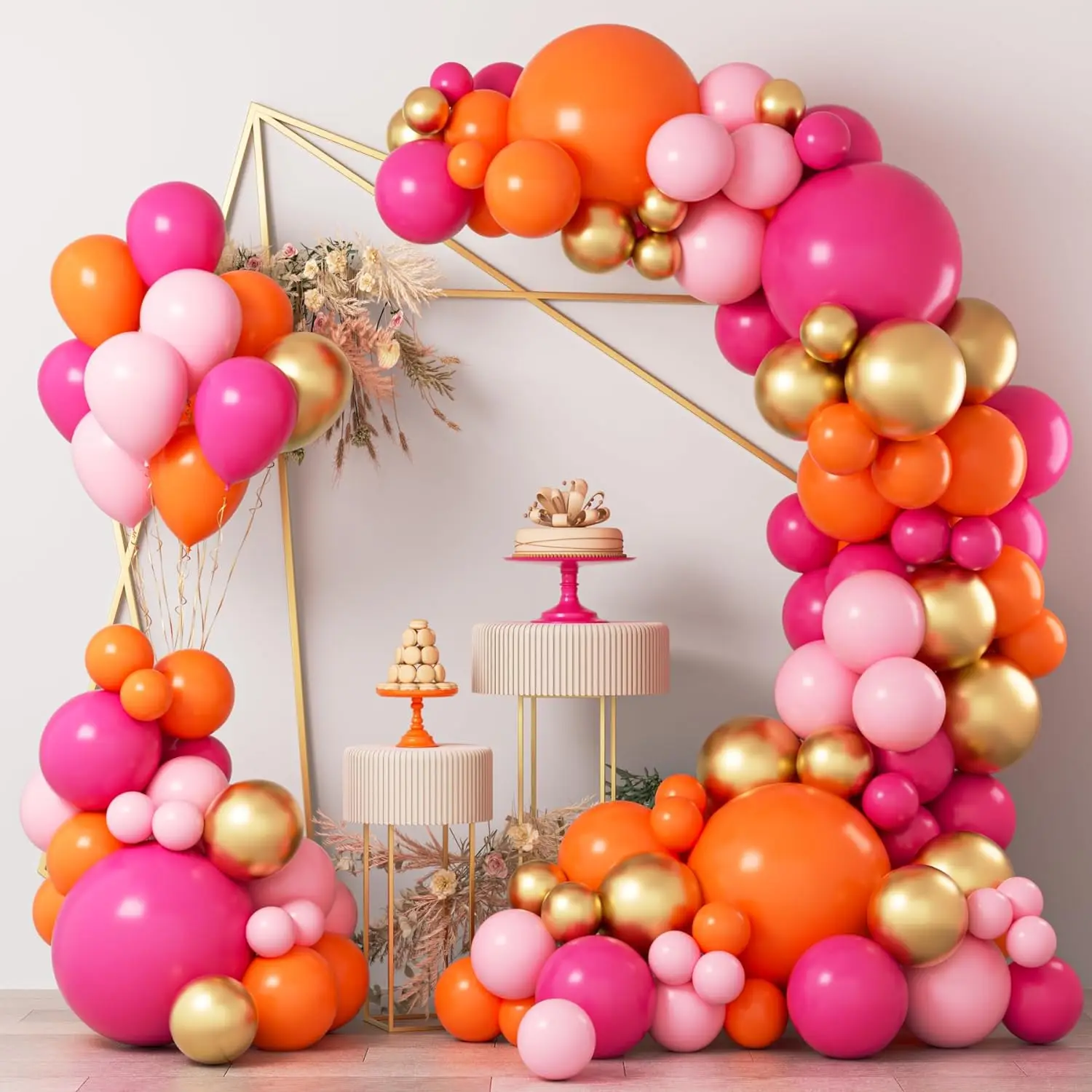 Kit-d-arche-de-guirxi-t-de-ballons-rose-orange-chaud-anniversaire ...