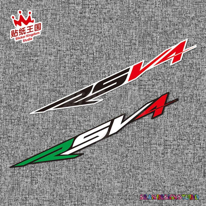 1 Pair For Aprilia Racing Rsv4 Helmet Motorcycle Decal Motor Bike ...