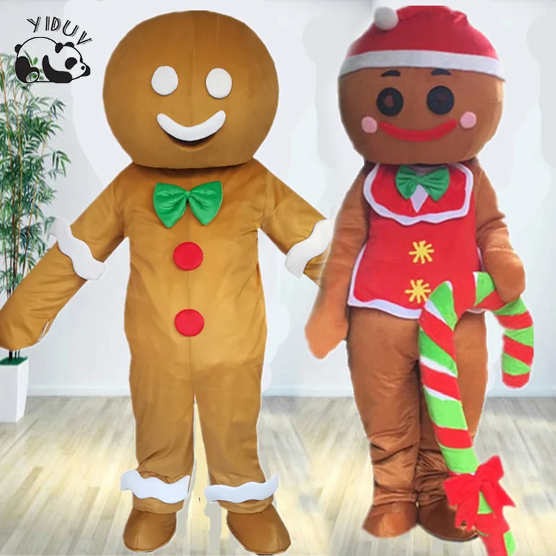 Gingerbread-Man-Mascot-Costume-Christmas-Cosplay-Doll-Clothing-Adult ...