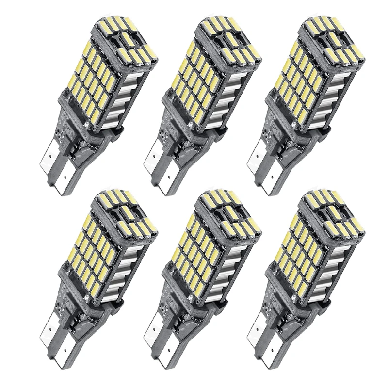 6PCS-T15-W16W-921-912-T16-LED-Bulbs-High-Power-45pcs-4014SMD-Super ...