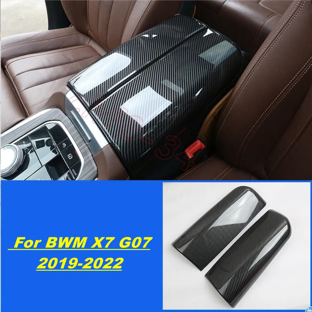 For-BWM-X7-G07-2019-2022-ABS-Carbon-Fiber-Central-console-armrest-box ...