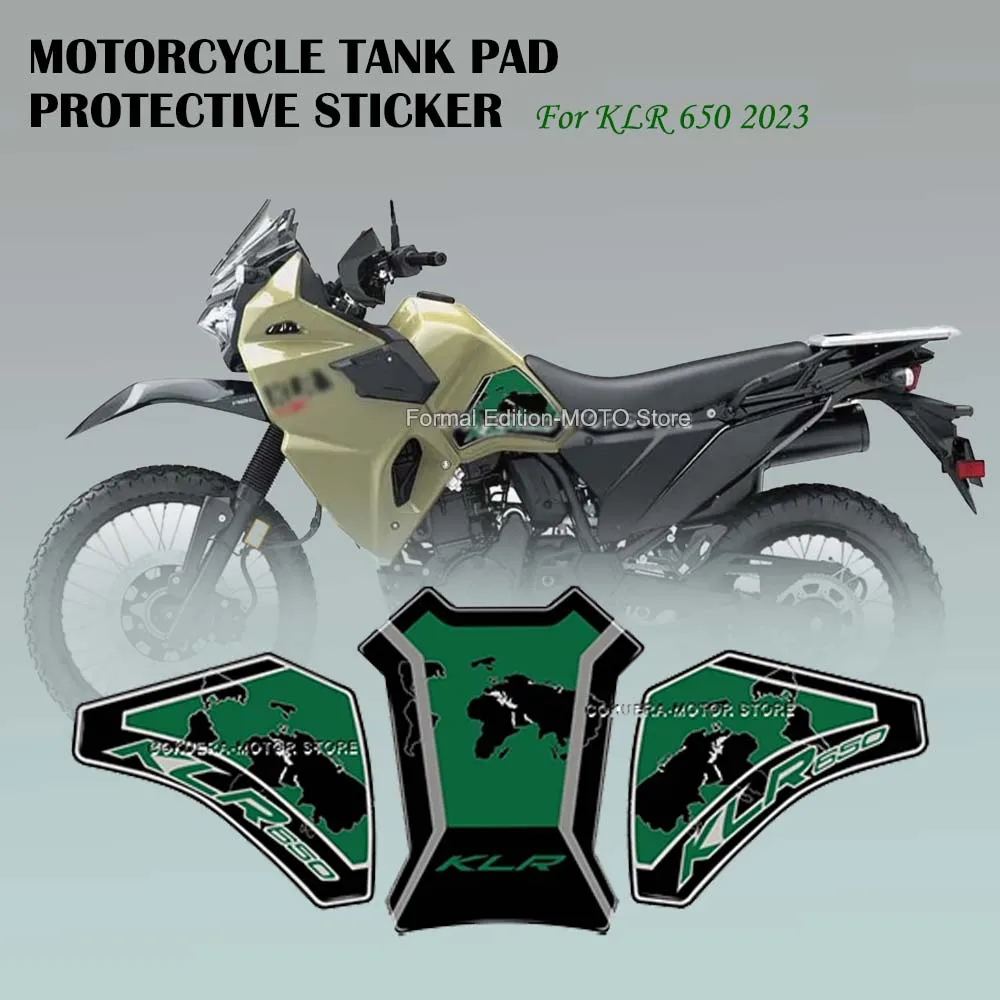 For-KLR650-KLR-650-2023-3D-Gel-Resin-Sticker-Waterproof-Scratch ...