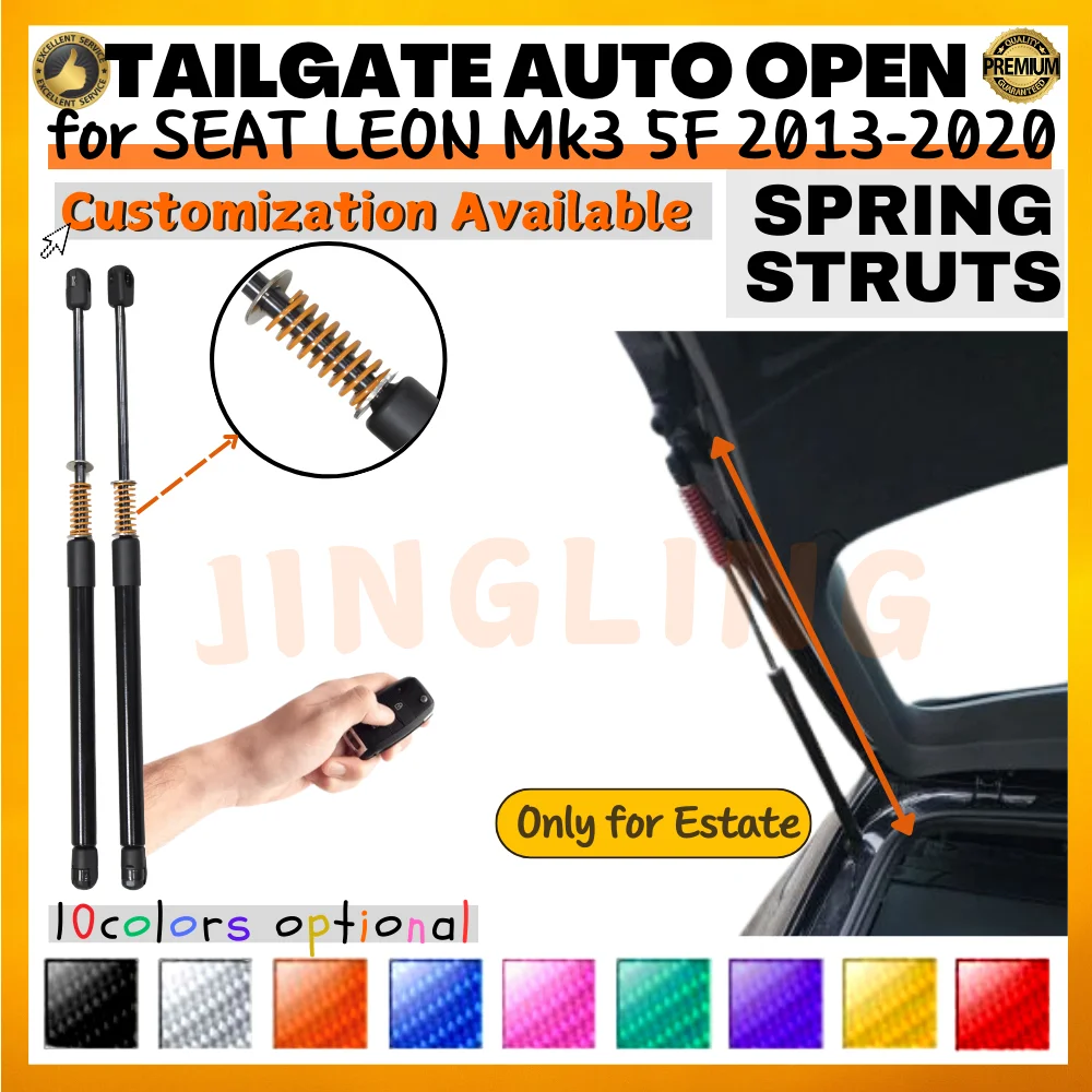 Qty(2) Trunk Struts with Spring for SEAT LEON Mk3 5F 5-door Estate 2013 ...