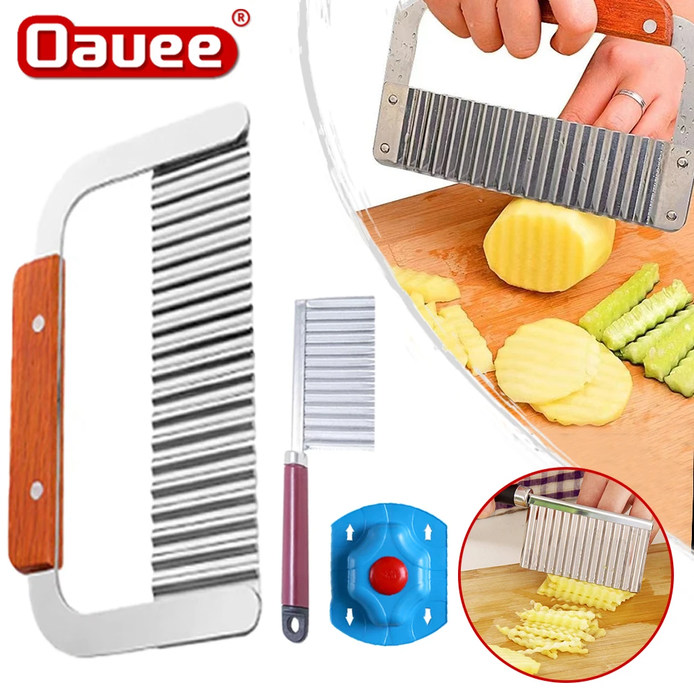 Wooden-Potato-Grid-Slicer-Vegetable-Grater-Corrugated-Net-Chopper ...