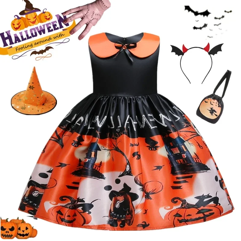 Girl-Vampire-Halloween-Dress-For-Kid-Ghost-Bride-Gothic-Cosplay-Vampire ...