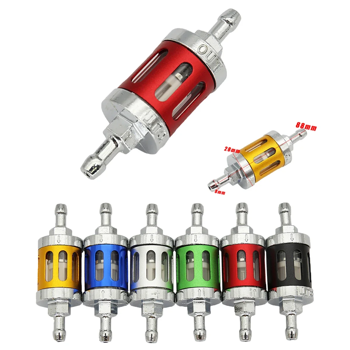 New-Universal-Metal-Aluminum-Big-Oil-Filter-Fuel-Filter-For-Motorcross ...