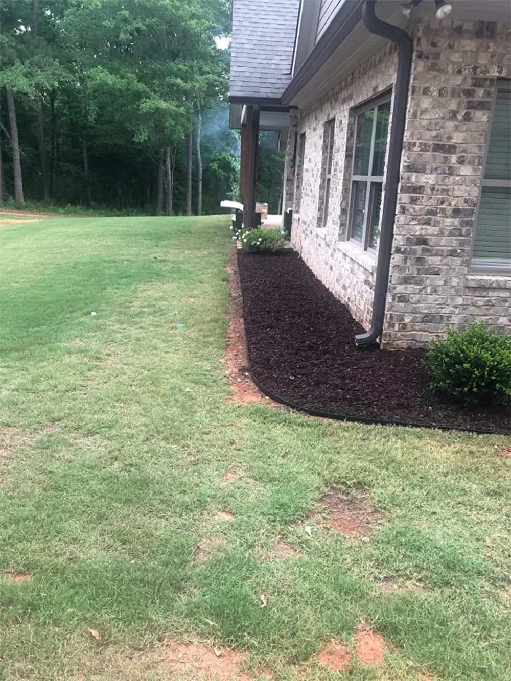 5m Garden Edging Border 15 Stakes L-shaped Stone Grass Barrier ...