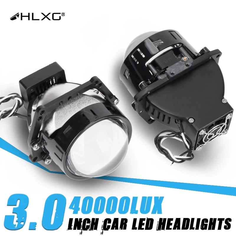 24V-Bi-LED-Projector-Lenses-Headlight-40000LUX-200W-For-Hella-3R-G5 ...