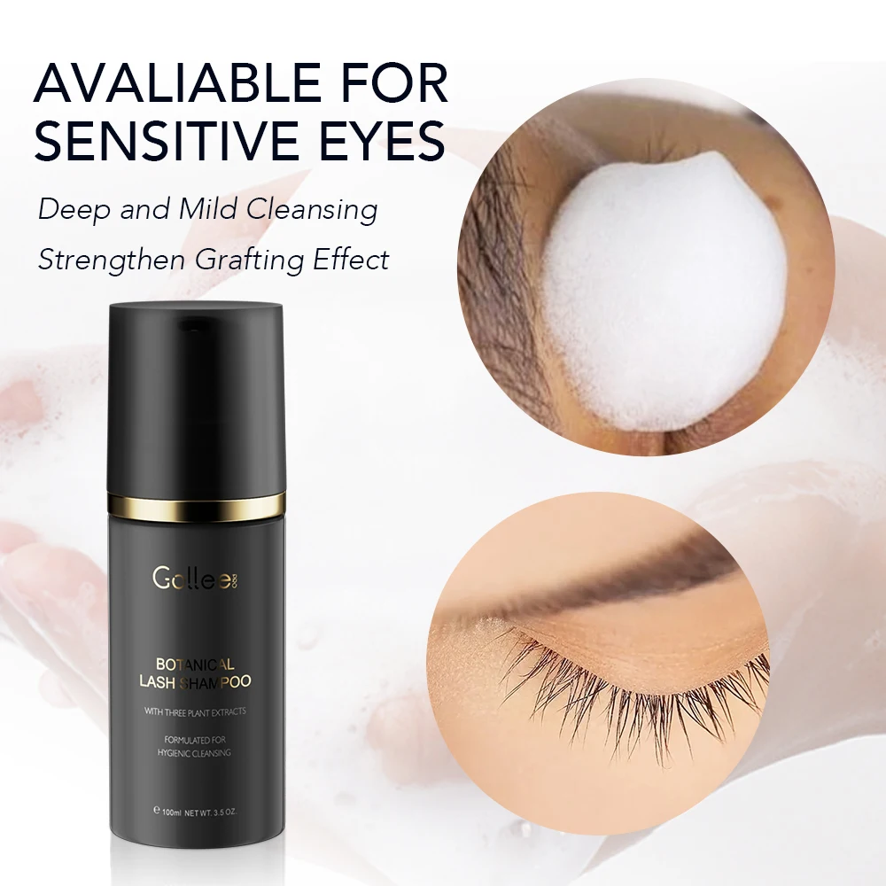 Gollee-100ml-Eyelash-Shampoo-before-grafting-Foam-Cleaner-Gentle-No ...